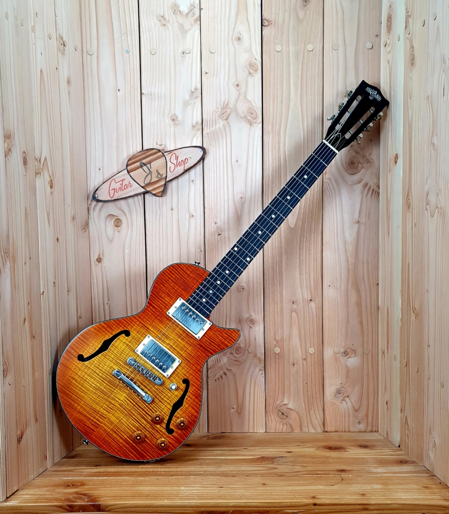 Maybach Little Wing Earl Grey aged, Flat Top, Cutaway , inkl. Plek ...