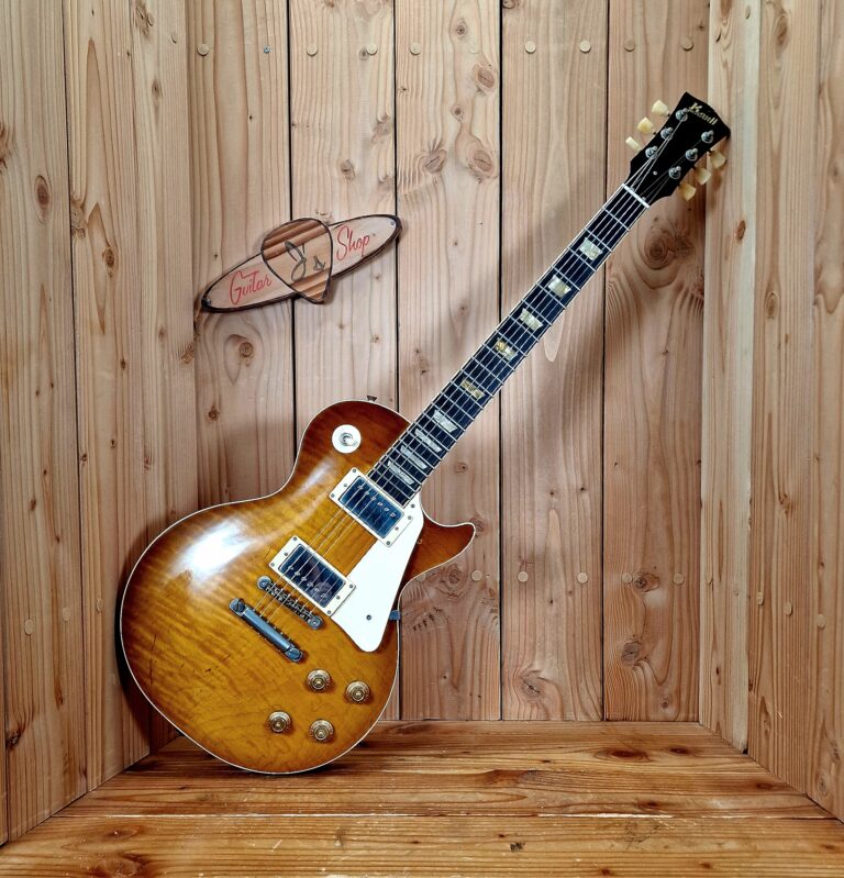 Kauffmann Guitars 59 SC Flamed Maple Top, Ice Tea Burst, light aged - J ...