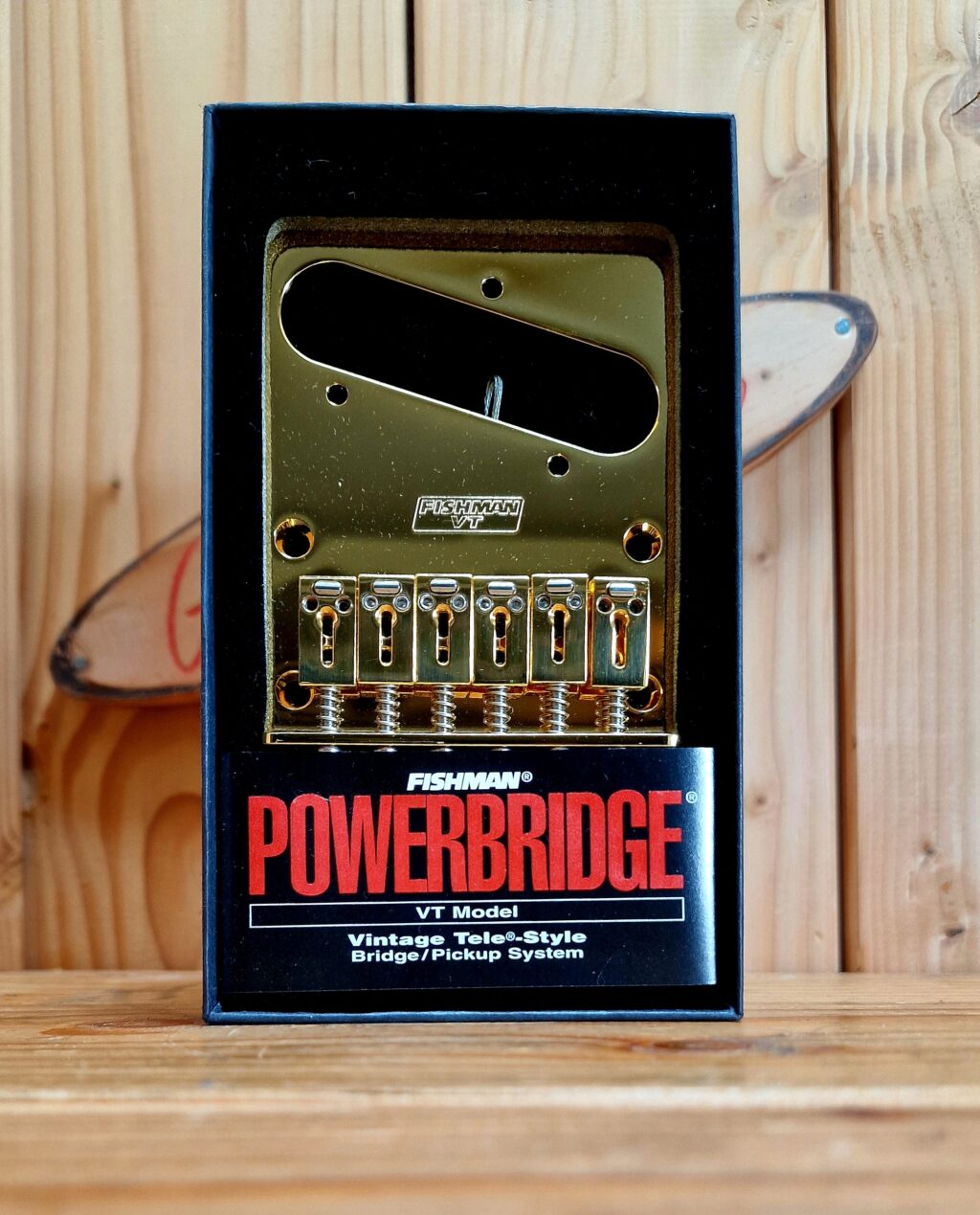 Fishman Powerbridge VT Model Gold, Neuwertig & Unbenutzt! - J's Guitarshop